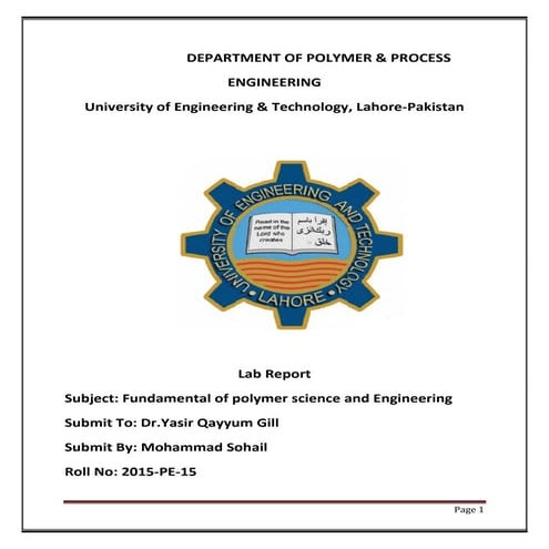 Lab report of fpe | PDF