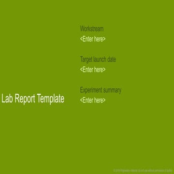 Lab Report Template | PPTX