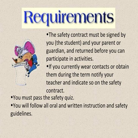 Safety rules charades | DOC