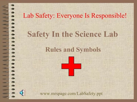 Lab Safety Symbols Lab Safety Symbols.ppt