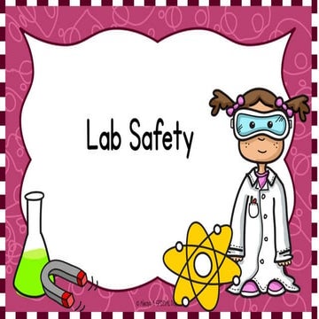 Laboratory Safety for children in the fourth grade | PPTX