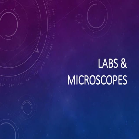 Lab safety & microscopes | PPTX