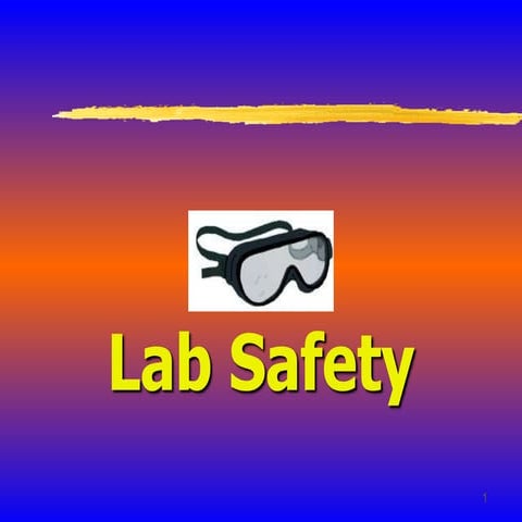 Lab safety presentation ppt | PPT | First Aid | Injuries