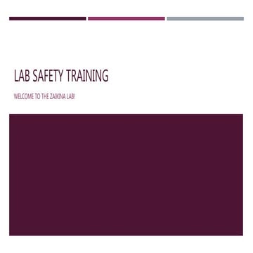 Lab safety training | PPT