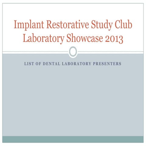 Lab Showcase For Slideshare Pptx