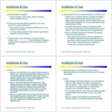 Installazione Linux | PDF