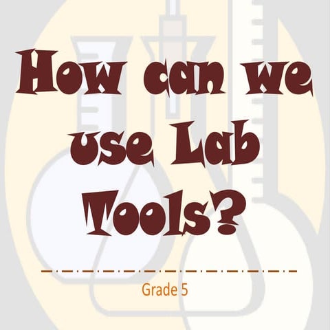 Lab tools | PPT
