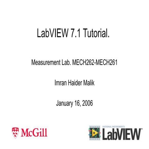 Labview.ppt | Computer Software and Applications | Computing