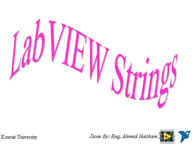 Labviewstrings Eexample Definitions And Test For Using String Variables 8444