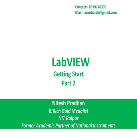 Lab view 2 (Getting Started) | PPT