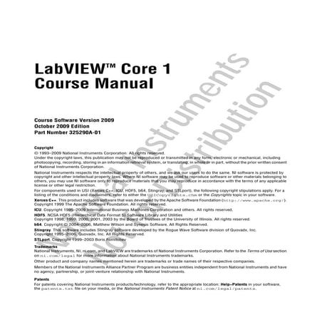 Lab view core1coursemanual_2009_eng | PDF