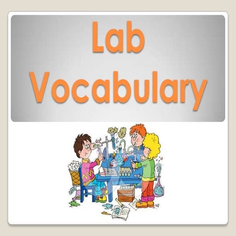 Lab vocabulary | PPT