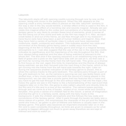 Opening Sequences Of 3 Fantasy Genre Films | PDF