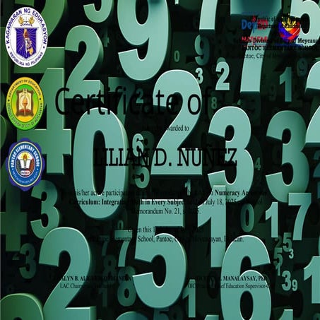 Certificate for Learning Action Cell Seminar | DOCX
