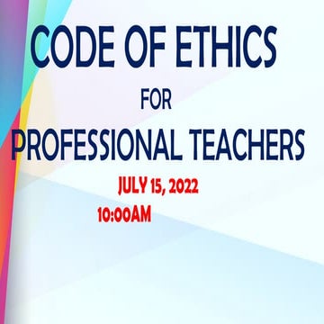 LAC-CODE-OF-ETHICS-FOR PROFESSIONAL TEACHERSpptx | PPTX
