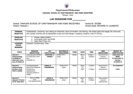 8 LAC Session Rflection.docx