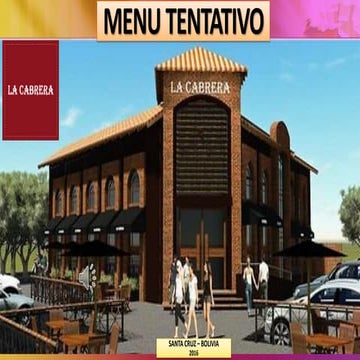 La cabrera menu tentativo pdf fim | PDF