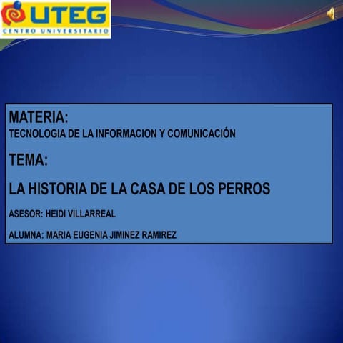Tarea - La casa de los perros | PPSX