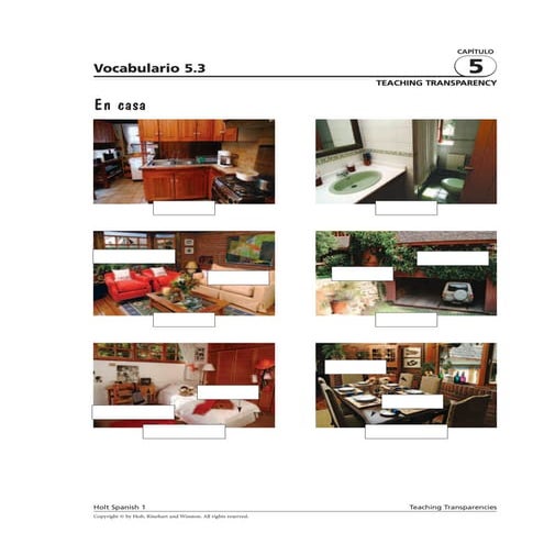 Vocabulario en casa | DOCX