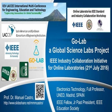 Go-Lab a Global Science Labs Project | PPT