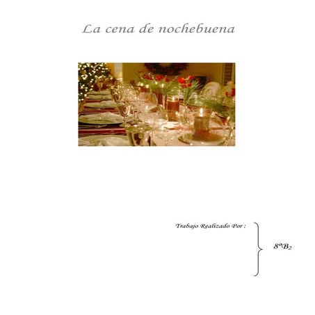 La cena de nochebuena - Trabalho de Espanhol | DOCX