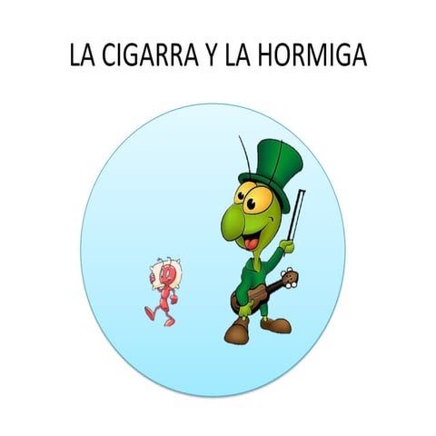 La cigarra y la hormiga fábula (1) | PPTX