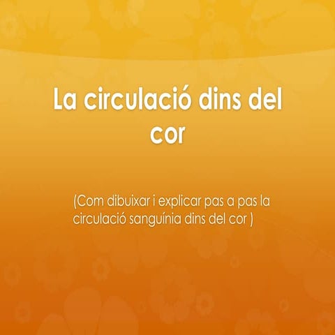 La circulació dins del cor | PPT