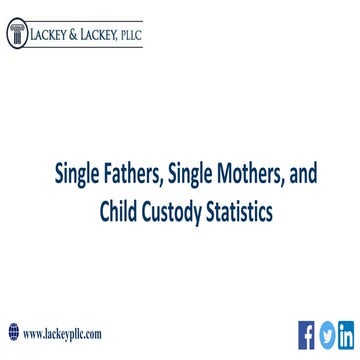 Single Fathers, Single Mothers, and Child Custody Statistics | PDF
