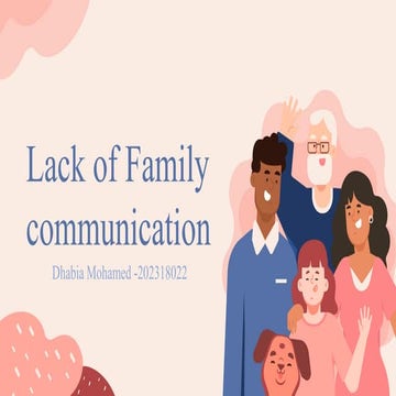 Lack of family communication - Dhabia Mohamed.pptx