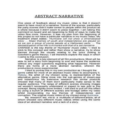 Abstract Narrative | DOCX