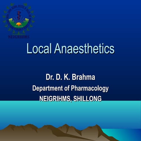 Mechanism of local anesthesia | PPTX