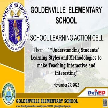 Learning Action Cell afternoon session ppt | PPTX | Education