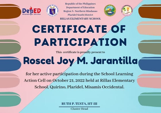 INSET Certificate (Speakers).pdf | Professional School | Postgraduate ...