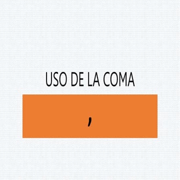 La coma vocativa | PPT