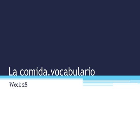 La comida.vocab | PPTX