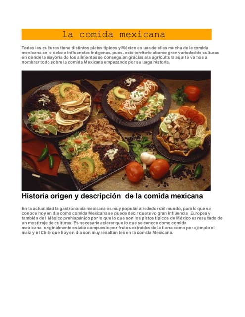 Gastronomía de méxico | PPT