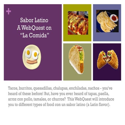 La comida Web Quest | PPT