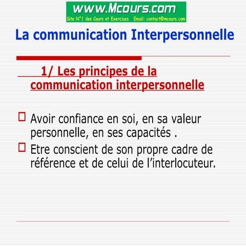 la communication powerpoint explication cégep | PPTX