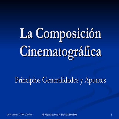 La Composición Cinematográfica | PPT