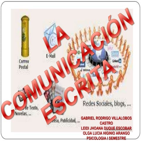 La comunicación escrita | PPTX