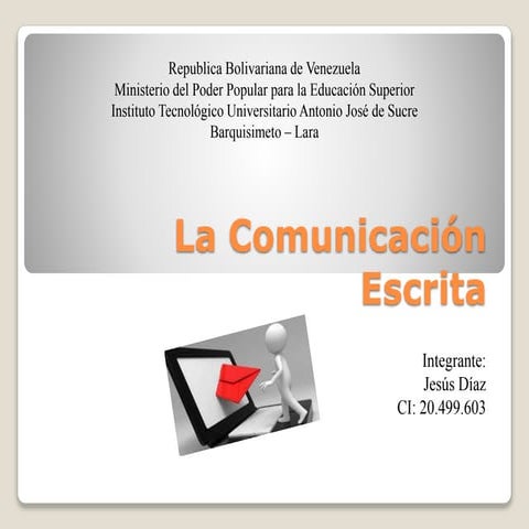 La comunicación escrita | PPTX