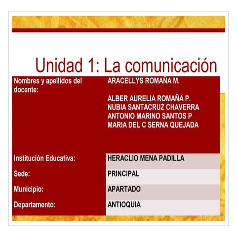 La comunicación trabajo hemepa | PPT