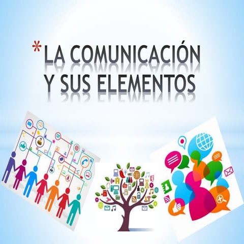 La comunicación y sus elementos | PPTX