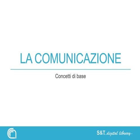 CIBR2014 - La comunicazione | PPTX