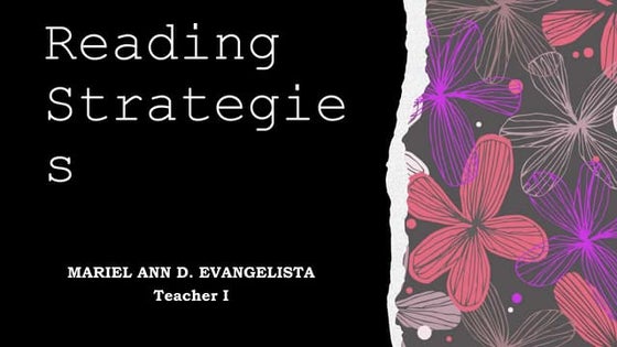 Reading strategies presentation | PPTX | Fiction | Books and Literature