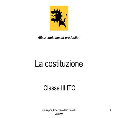 La costituzione di un'impresa individuale | PPT