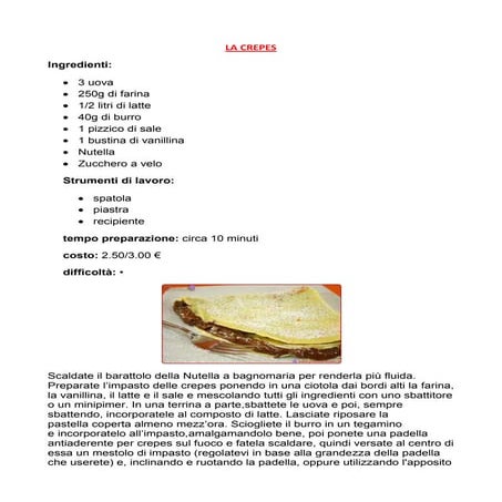 La crepes | PDF