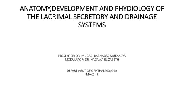 Anatomy of lacrimal gland | PPTX