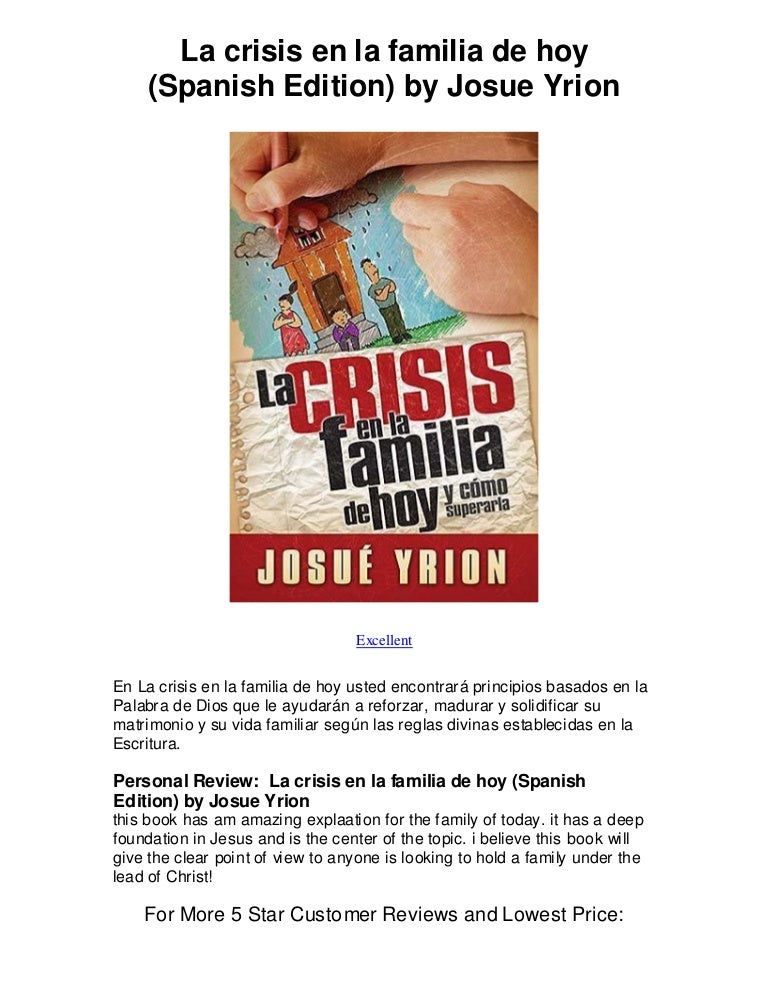 La Crisis En La Familia De Hoy Spanish Edition By Excellent