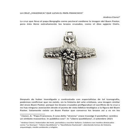 LA CRUZ MASONICA QUE LLEVA EL PAPA FRANCISCO.doc